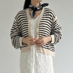 로미미 스트라이프 니트 가디건(2col) - SSG.COM