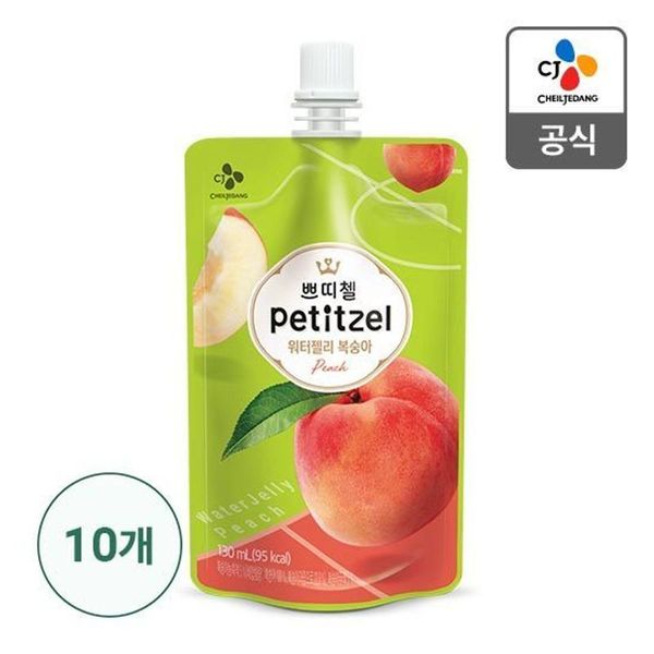 [CJ제일제당] 쁘띠첼 워터젤리 복숭아130ML X 10개[30985449]. - SSG.COM