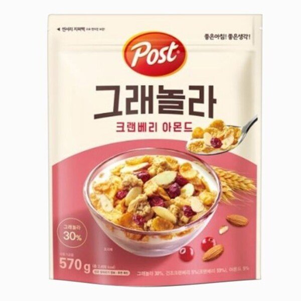 동서식품 포스트 그래놀라 크랜베리 아몬드 570g - SSG.COM