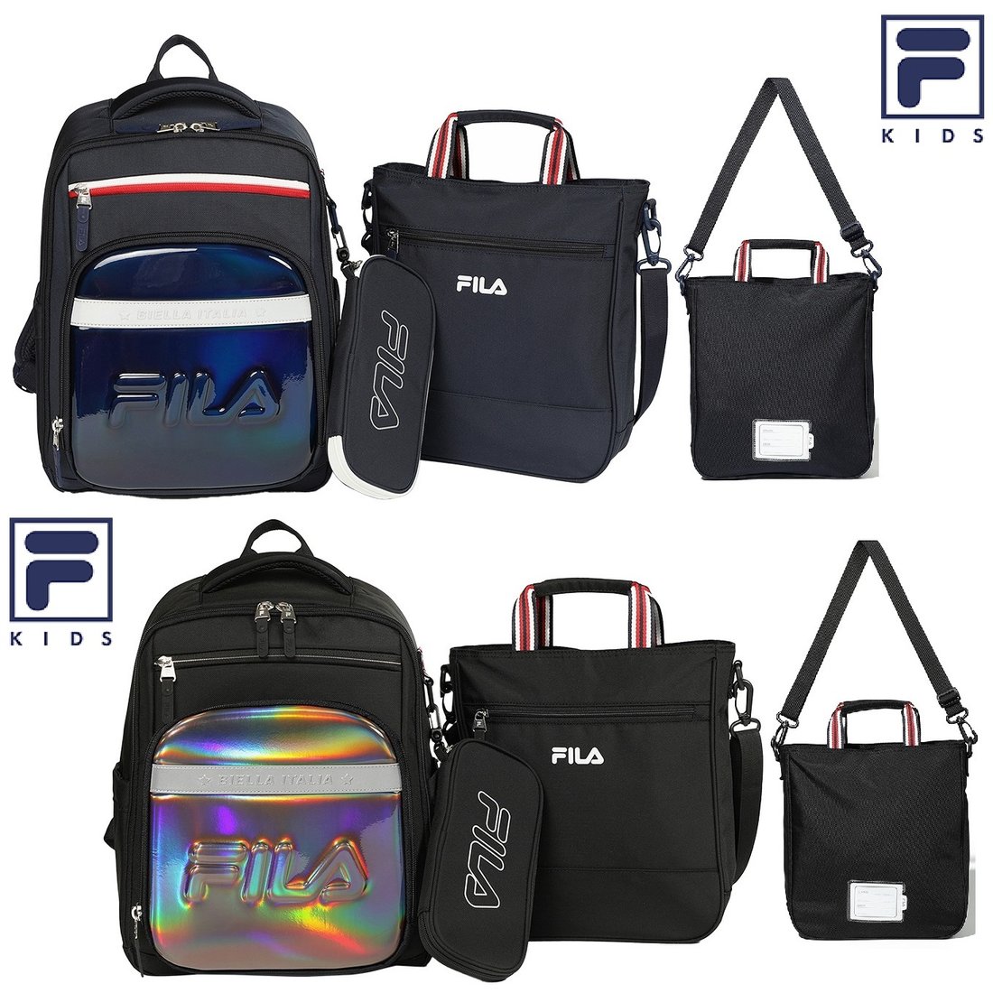 토박스 휠라 신학기 유니버스 책가방 신발 주머니 필통 크로스백 포함 4SET FLKCD1TBBB11, 믿고 사는 즐거움 SSG.COM