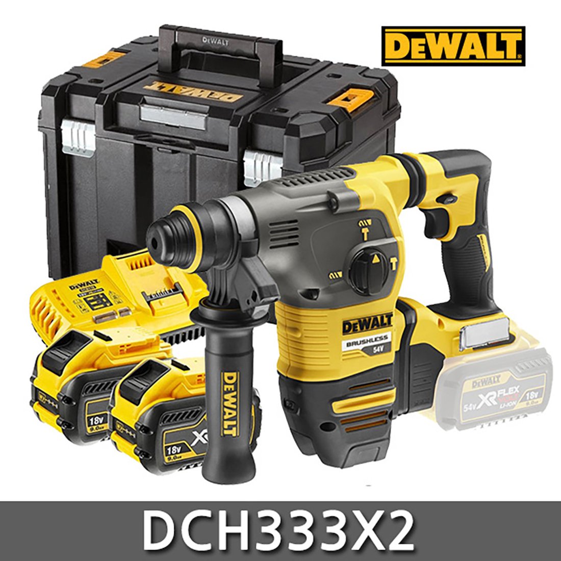 디월트 DCH333X2 54V SDSPLUS 충전햄머드릴 배터리2개, 믿고 사는 즐거움 SSG.COM