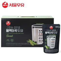 서울우유 고칼슘 검은콩 블랙9곡 두유 190ml 20팩-칼슘250mg - SSG.COM