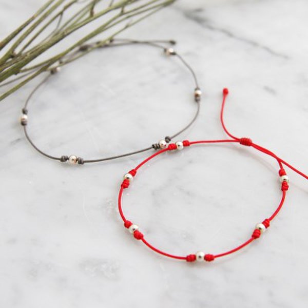 [925실버]실버볼 매듭 팔찌&발찌=BG473 - SSG.COM