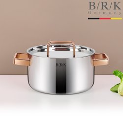 [BRK] 로즈골드 통5중 스테인리스 스틸 양수 냄비 20cm - SSG.COM