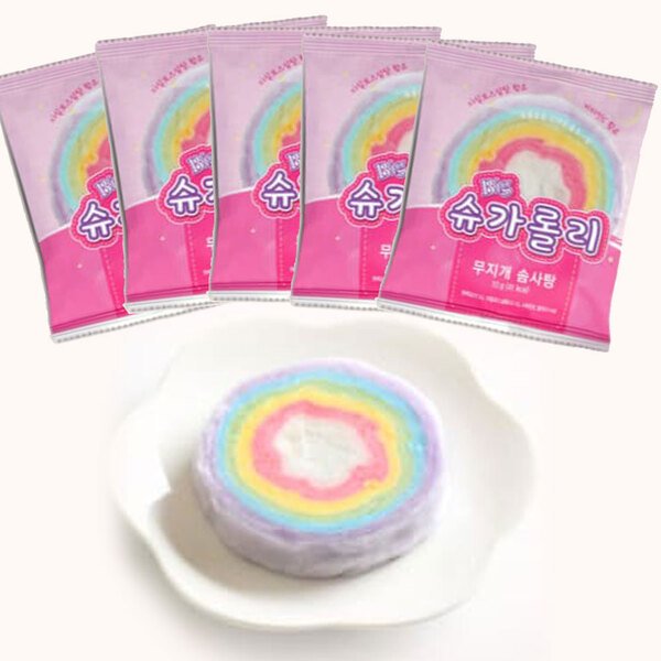 빅 슈가롤리 솜사탕 무지개 비타민 솜사탕 10g*5개 - SSG.COM