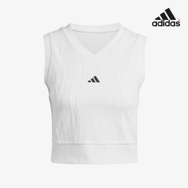 아디다스 여성 테니스 크롭 민소매 연습복 IT4688 - SSG.COM