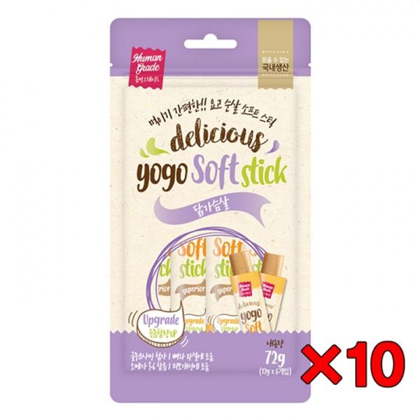 요고 소프트 스틱 72g(12g6개) 닭가슴살 개간식 X10 - SSG.COM