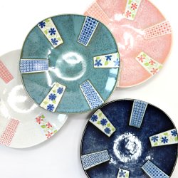 쿄하나 13.5cm 원사각접시 4P세트 도자기 앞접시 그릇세트 - SSG.COM