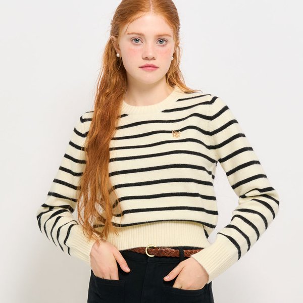 WOMAN GNRL 울 스트라이프 풀오버 [IVORY] / WBC4L05533 - SSG.COM