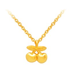 [아시아골드] 24K 순금 체리 돌목걸이 3.75g - SSG.COM