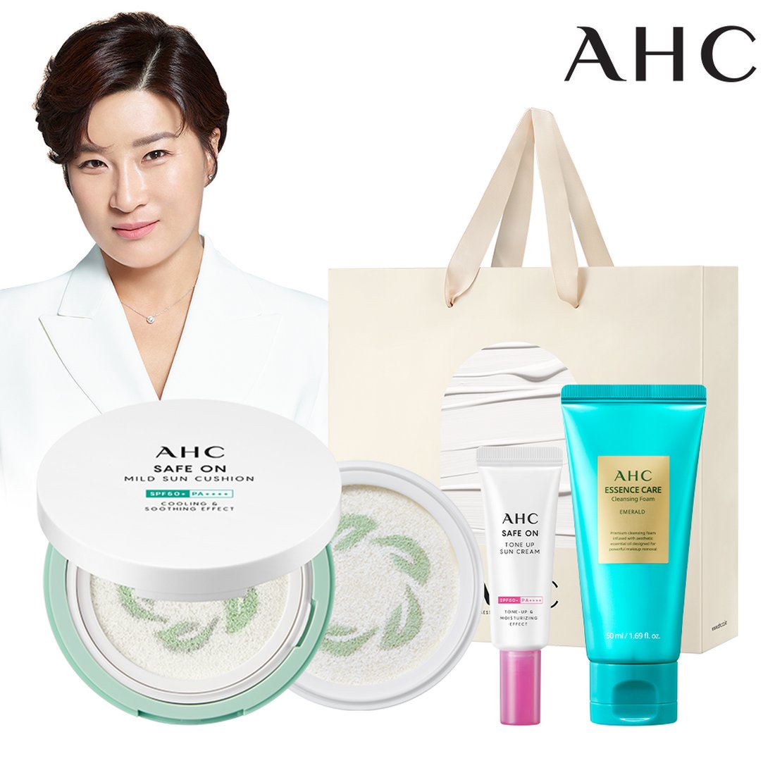 [행사]AHC 세이프온 마일드 선쿠션 25g+리필+톤업선크림 20ml, 믿고 사는 즐거움 SSG.COM