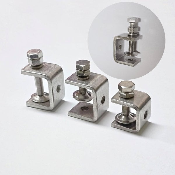 304 서스 스텐 C 클램프 C자 C형 고정 홀딩 브라켓 CLAMP 홀더 클립 집게 잡이쇠 고정쇠 만력기 - SSG.COM