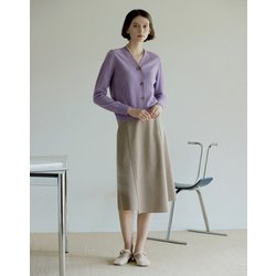 [21FW] [앨리스펑크PICK / the H] 베이지 절개라인 울혼방 스커트 HSSK1D790I1 - SSG.COM