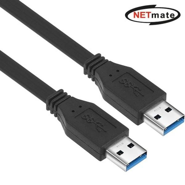 NETmate USB3.0 AM-AM 평면 USB 케이블 3M(블랙) 유에스비 PC부품 - SSG.COM