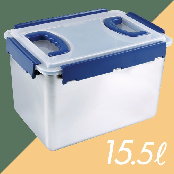 그린킵스 냉장고용 스텐 밀폐용기 김치통 15리터 GK-15.5P - SSG.COM