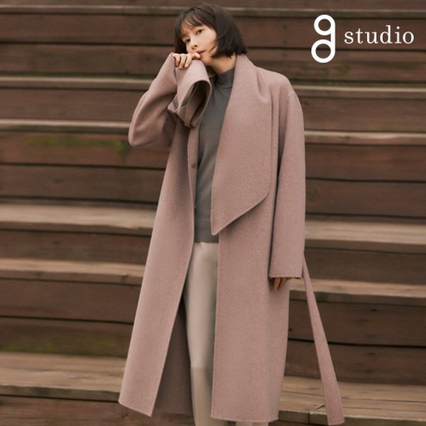 2[론칭가199,000원]지스튜디오 캐시미어울혼방 롱코트+머플러 - SSG.COM