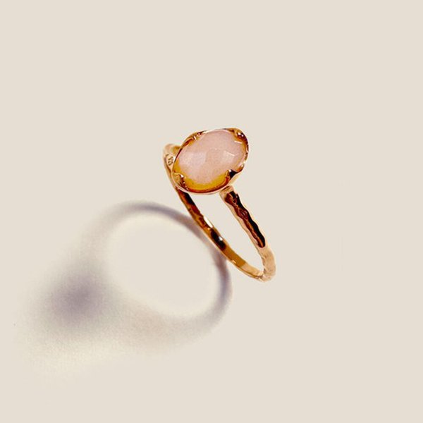 실버 925 핑크 문스톤 천연 원석 은 반지 - SSG.COM