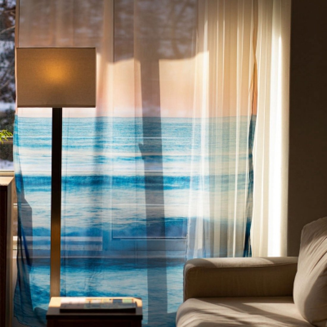 비포선셋 노을 쉬폰커튼 패브릭포스터 3size, 믿고 사는 즐거움 SSG.COM