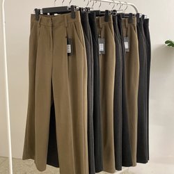 허니제이 / 겨울룩 두툼한 길이별 뒷밴딩 일자핏 슬랙스(S~2XL), 믿고 사는 즐거움 SSG.COM