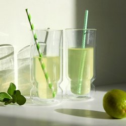 1300K 까사무띠 내열 이중유리컵 롱고 300ml 2p - SSG.COM