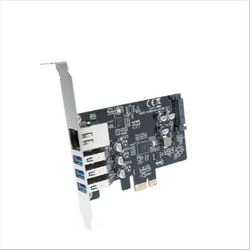 PCIe 카드 USB 3.0 3포트 5Gbps RJ45 1포트 랜카드 L 유에스비 - SSG.COM