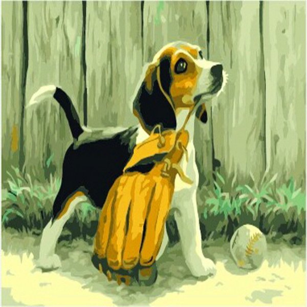 B963 야구글로브와강아지 DIY명화 그리기-피포페인팅 - SSG.COM