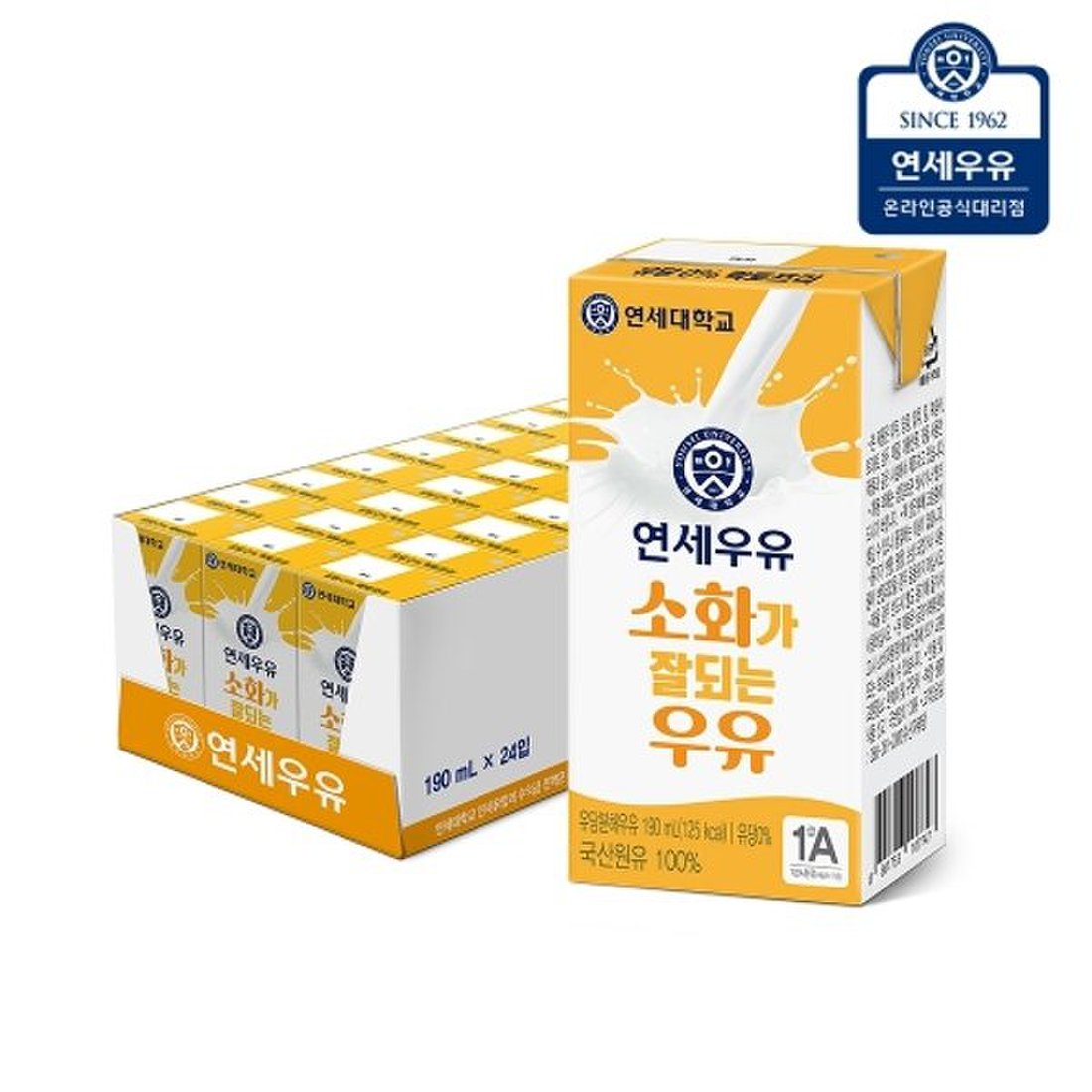 [연세우유]속편한 락토프리 멸균우유 오리지널 190ml 24팩/ 두유, 믿고 사는 즐거움 SSG.COM