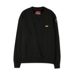 파라점퍼스 남성 칼렙 엠보 로고 블랙 맨투맨 PMFLEBF11 541 - SSG.COM