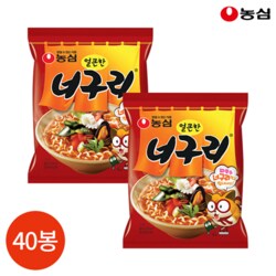 농심 얼큰한 너구리 120g x 40봉 - SSG.COM