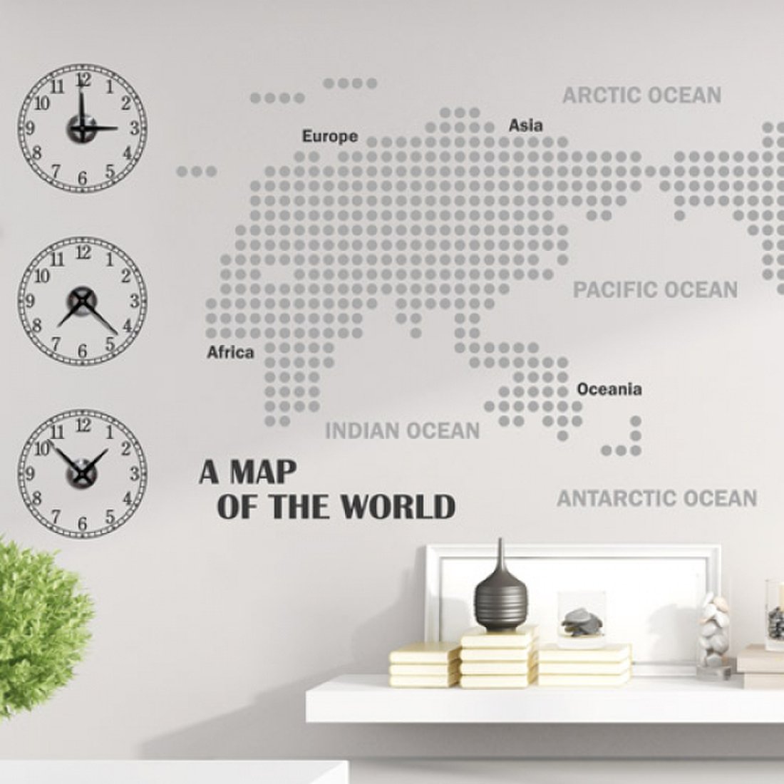 pm161-세계지도(도트) 그래픽시계(중형)-꾸밈[무료배송], 믿고 사는 즐거움 SSG.COM