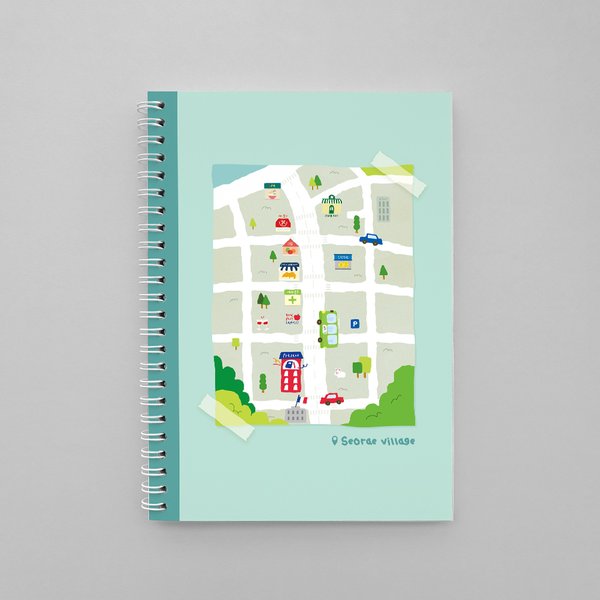 프레젠트 엣 시그니처 노트_서래마을 지도 A5 note - SSG.COM