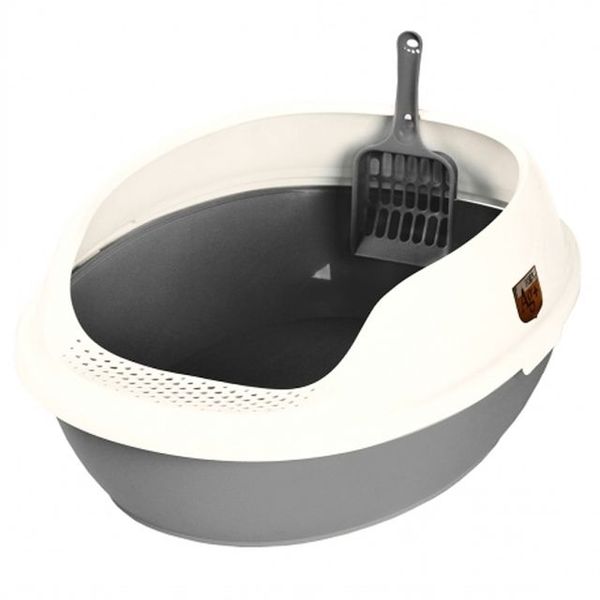 고양이 거름망 화장실 반려묘 평판 토일렛 그레이 1P - SSG.COM