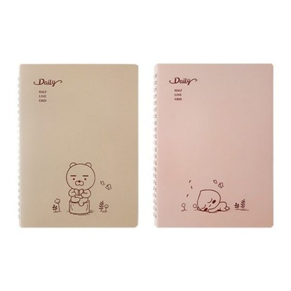 1300K 카카오프렌즈 데일리 3타입 스프링노트1권 문구 학용품 - SSG.COM