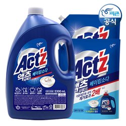 액츠 세탁세제 퍼펙트 베이킹소다 3.3L 용기+2.2L 리필 x 2개 - SSG.COM