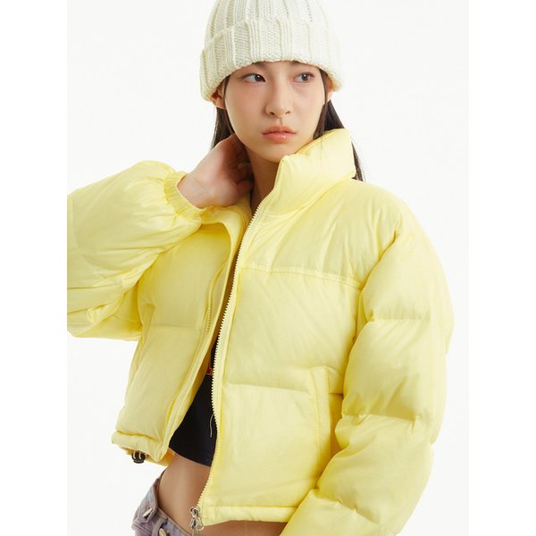 다운 숏 푸퍼 패딩 옐로우_DOWN SHORT PUFFER PADDING YELLOW - SSG.COM