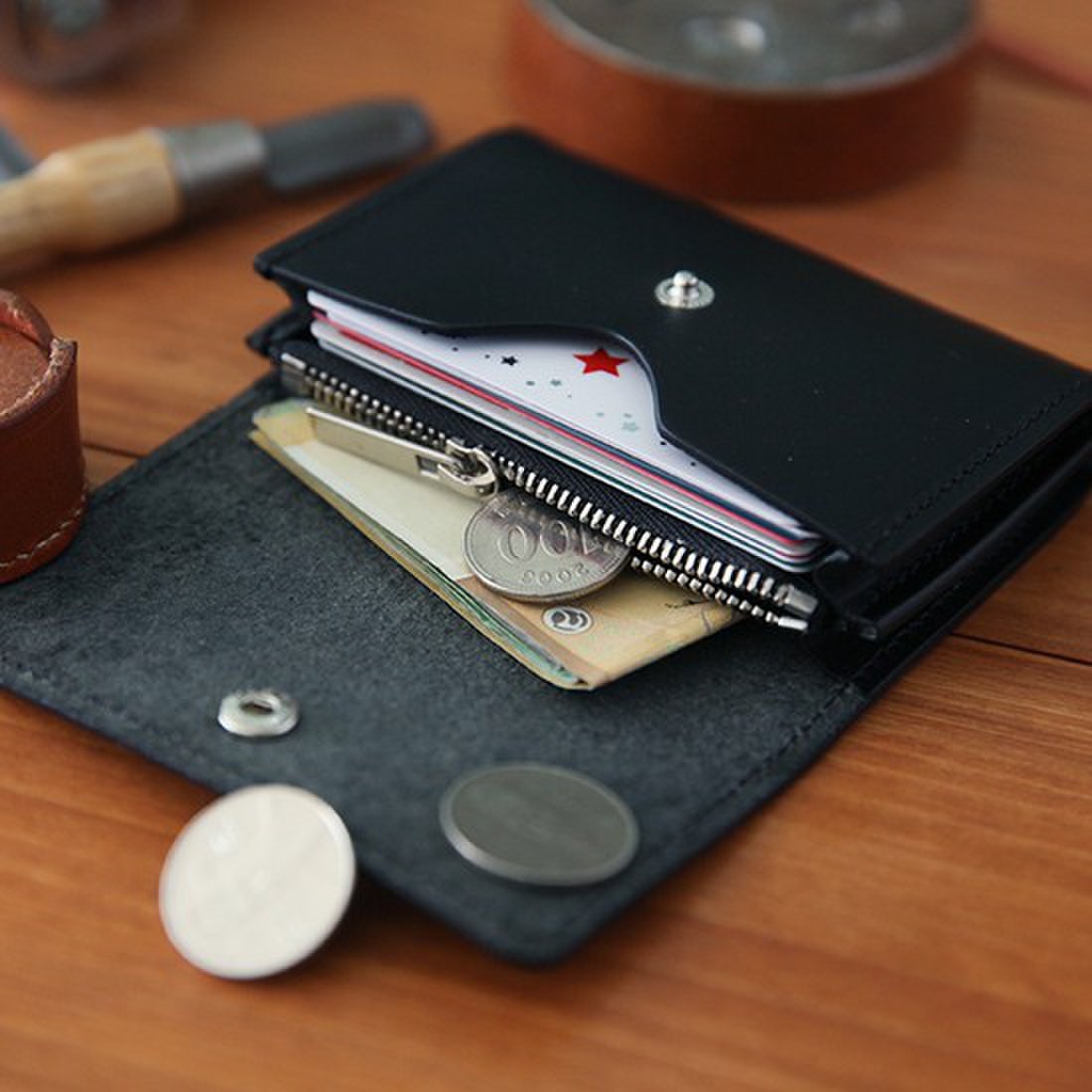 1300K 투포켓 지퍼지갑 블랙, 신세계적 쇼핑포털 SSG.COM