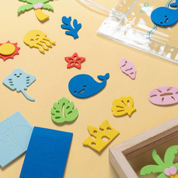 EVA 스티커 비치백 꾸미기 바다 물고기 스티커 - SSG.COM