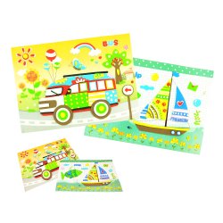 교통수단 EVA 모자이크-2종 SET (배,버스) - SSG.COM