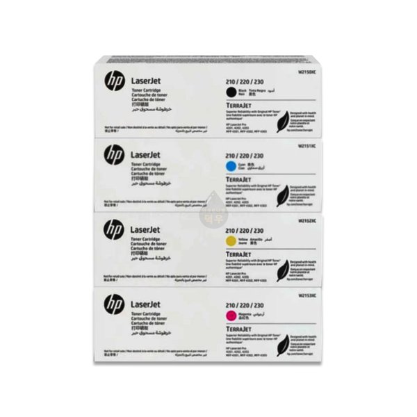 HP정품토너 W2150X W2151X W2152X W2153X 세트 레이저젯Pro4201-4203series/ MFP4301 ...