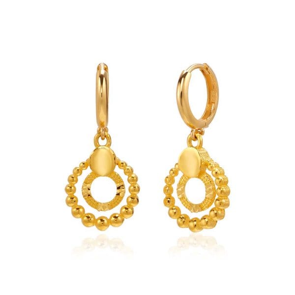 여자 순금 원터치 귀걸이 볼륨 버블 24K 3.75g 18k링 - SSG.COM