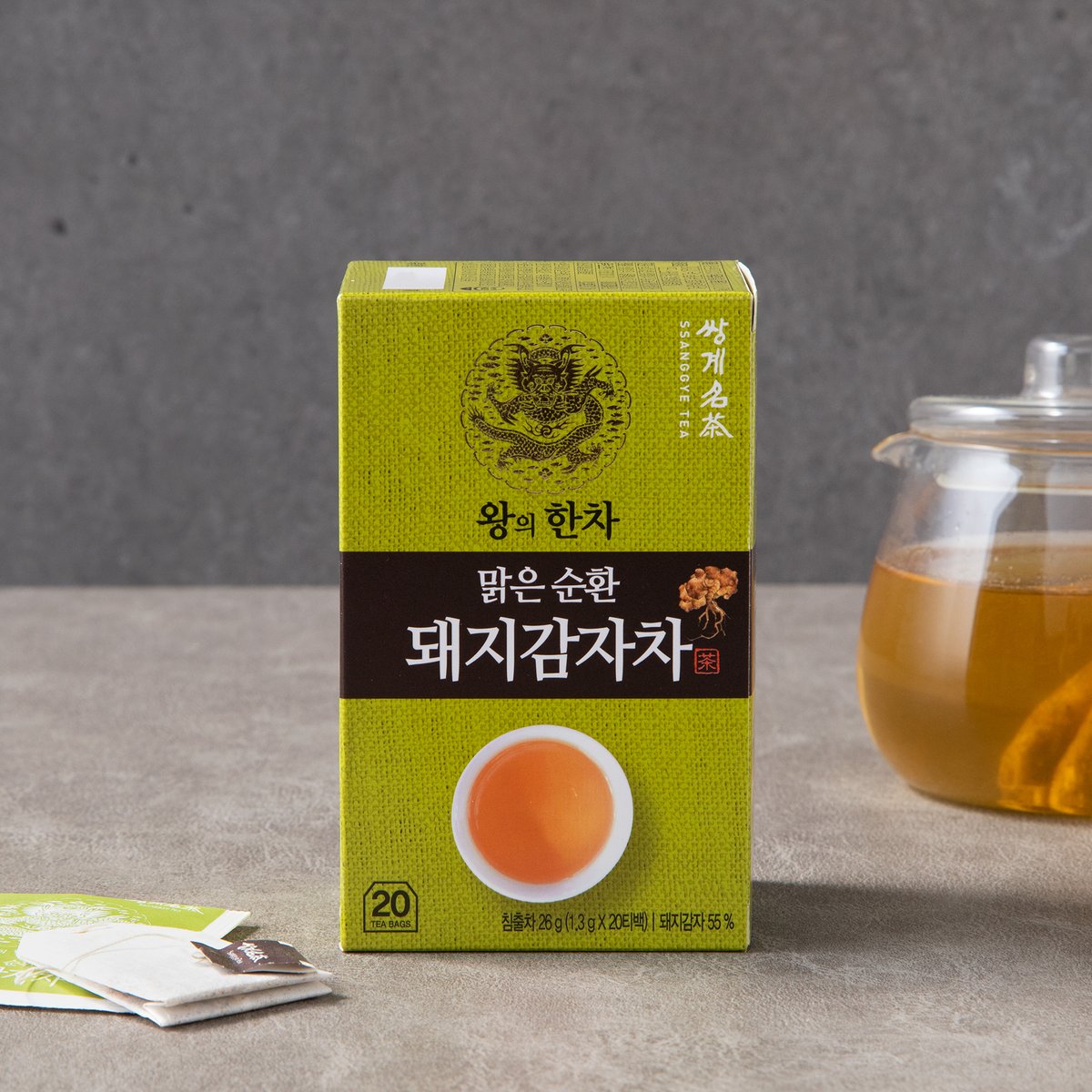 [쌍계茶] 왕의한차 맑은 순환 돼지감자차(1.3g*20티백) 26g - SSG.COM