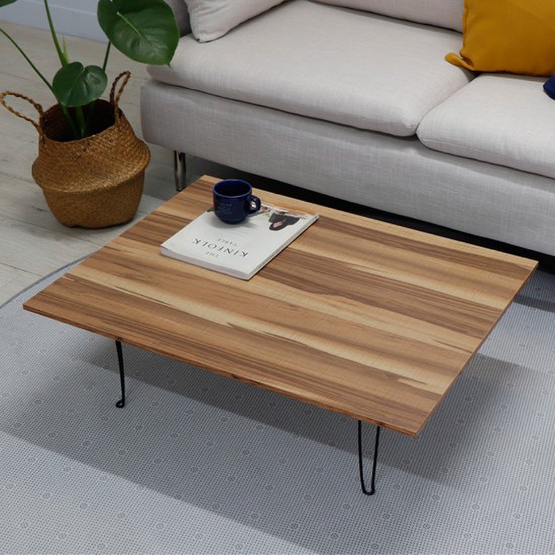 1300K 나무패턴 접이식 밥상 공부상 테이블 800x600 HW006, 믿고 사는 즐거움 SSG.COM