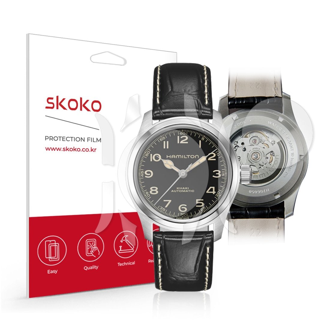 스코코 해밀턴 카키 필드 머피 38mm 액정 후면 외부보호필름, 믿고 사는 즐거움 SSG.COM