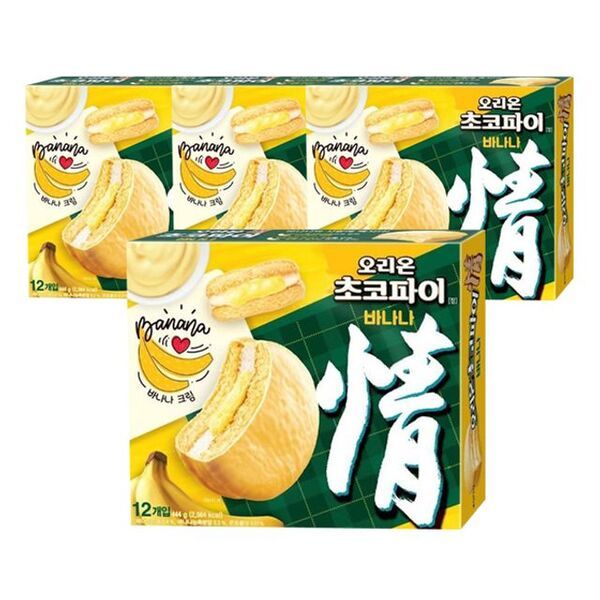 오리온 초코파이 바나나 12P x 4개 - SSG.COM