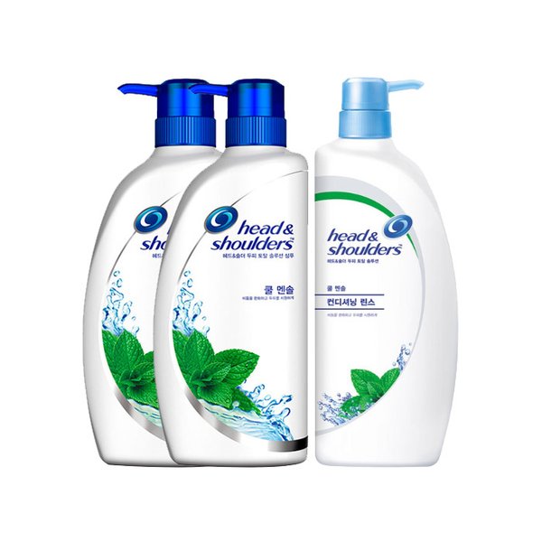 헤드앤숄더 쿨멘솔 샴푸 550ml 2개+린스 1개 - SSG.COM