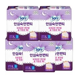 쏘피 일반생리대 안심숙면팬티 오버나이트 L사이즈 5P x 5팩 - SSG.COM