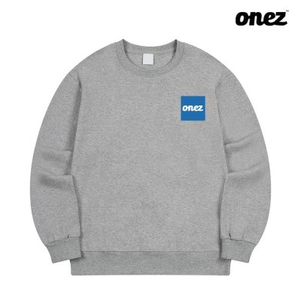 [ONEZ] 원즈 스웨트셔츠 SQUARE BOX LOGO (OZ070) 그레이 - SSG.COM