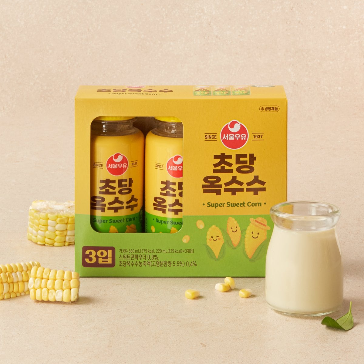 서울 초당옥수수 우유 220ml*3 - SSG.COM
