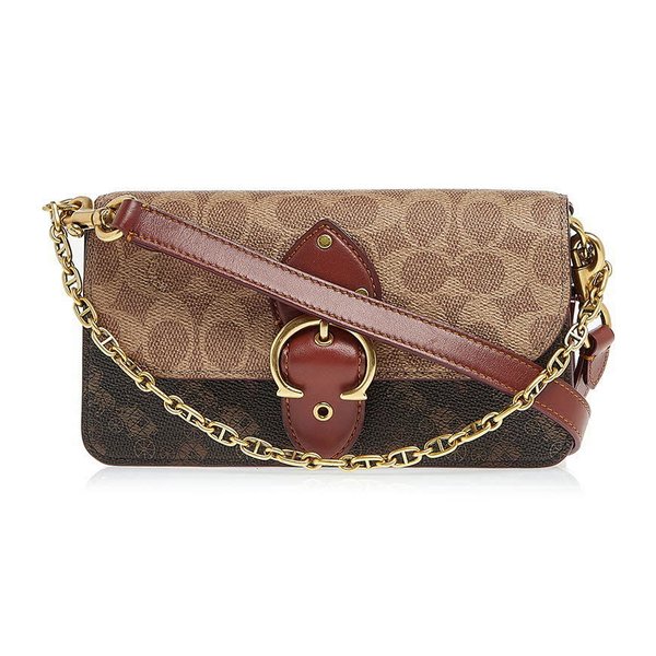 [코치] 시그니처 캐리지 비트 숄더백 C0831 TAN TRUFFLE RUST - SSG.COM