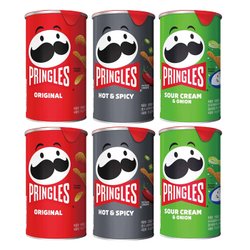 프링글스 미니 53g 오리지널2개+사워크림앤어니언2개+핫앤스파이시2개 (총6개) - SSG.COM